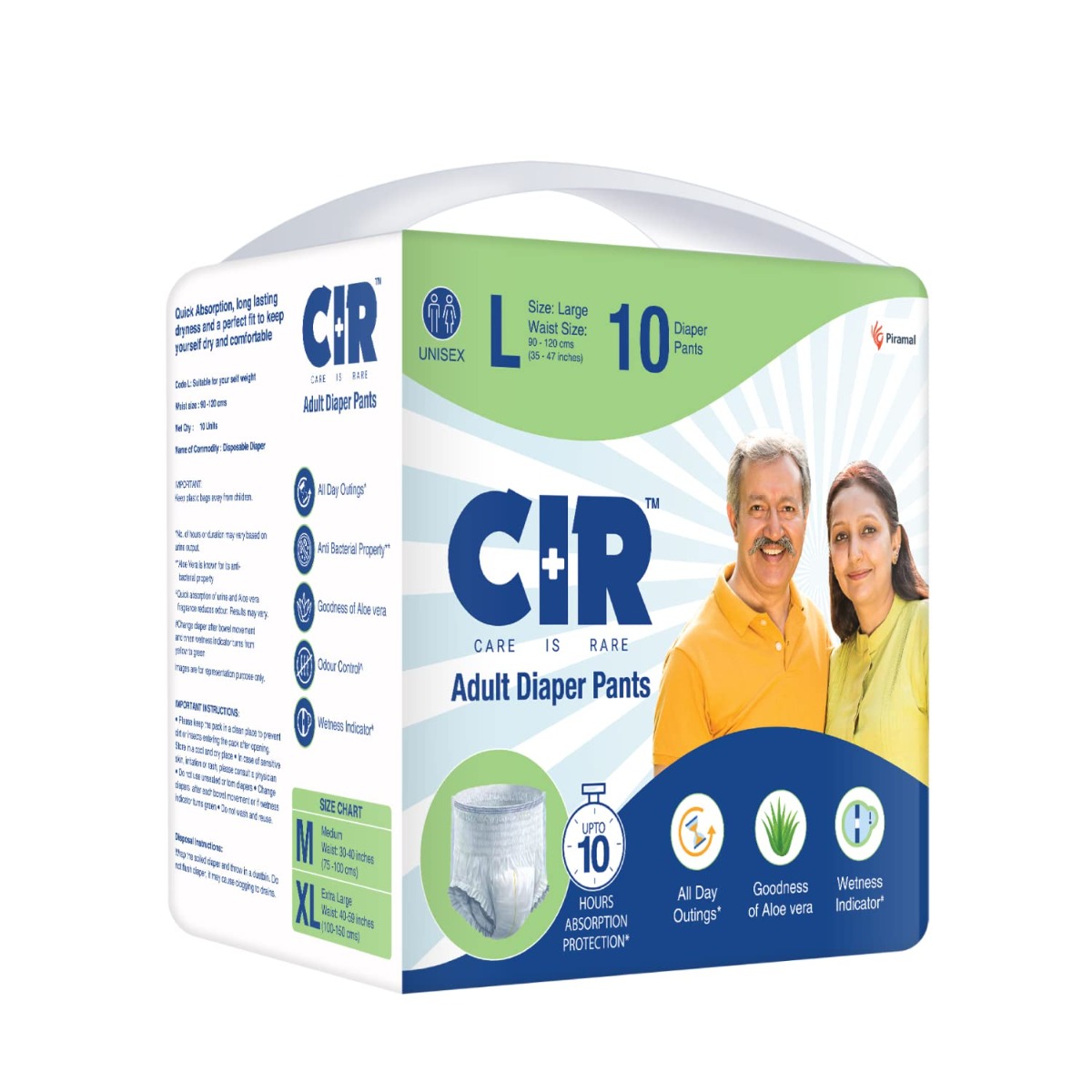 CIR Adult Diaper Pants Large, 10 Count | Uses, Benefits, Price | Apollo ...