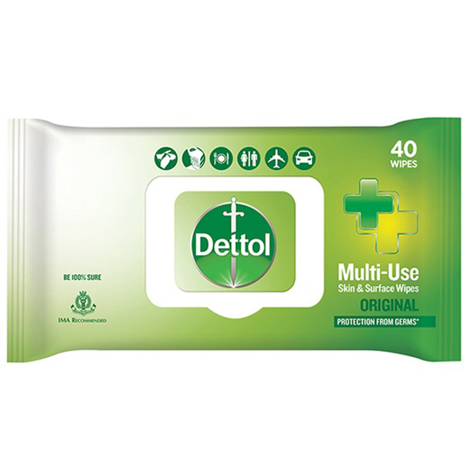 Dettol Original Multi-Use Skin & Surface Wipes, 40 Count Price, Uses ...