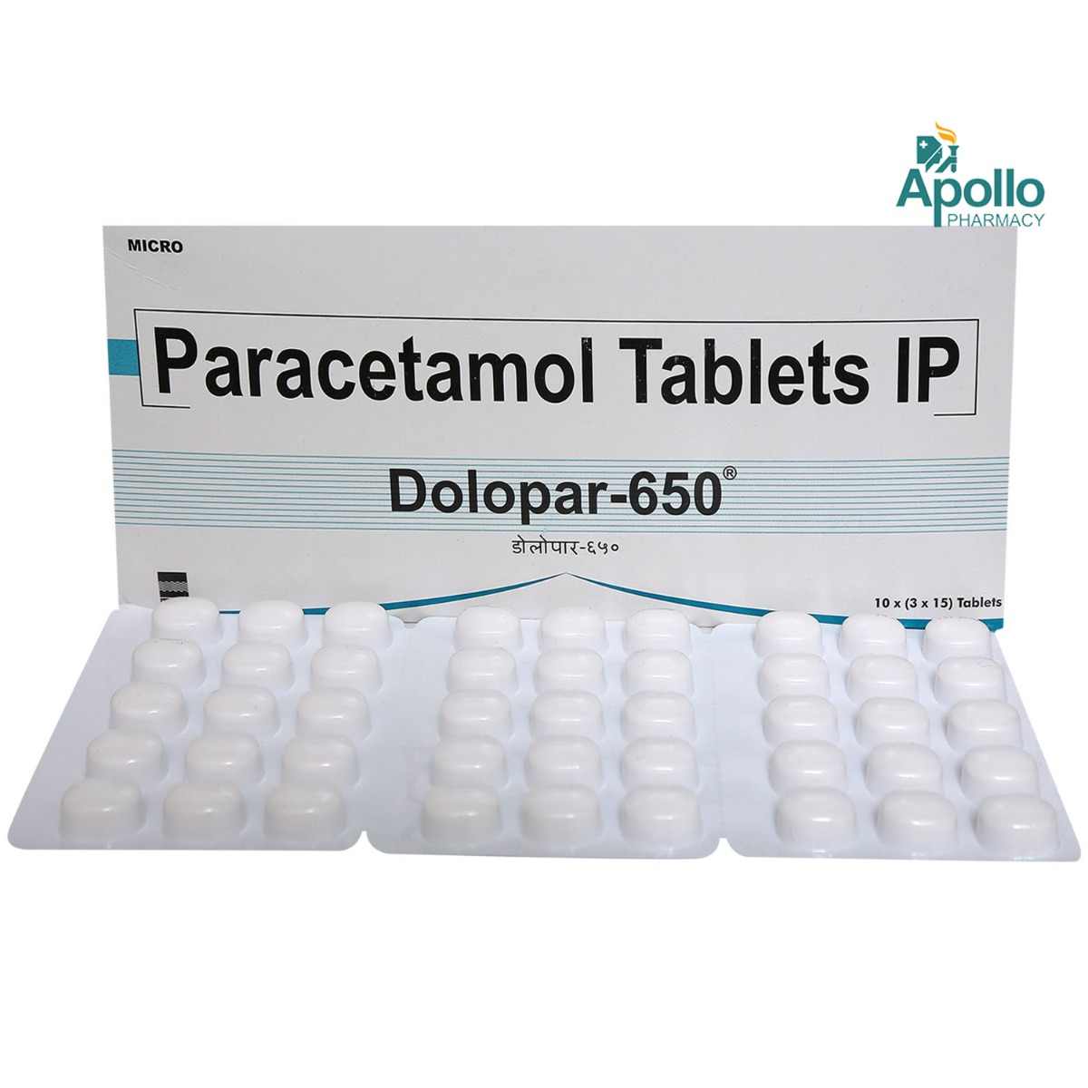 Dolopar-650 Tablet 15's Price, Uses, Side Effects, Composition - Apollo ...