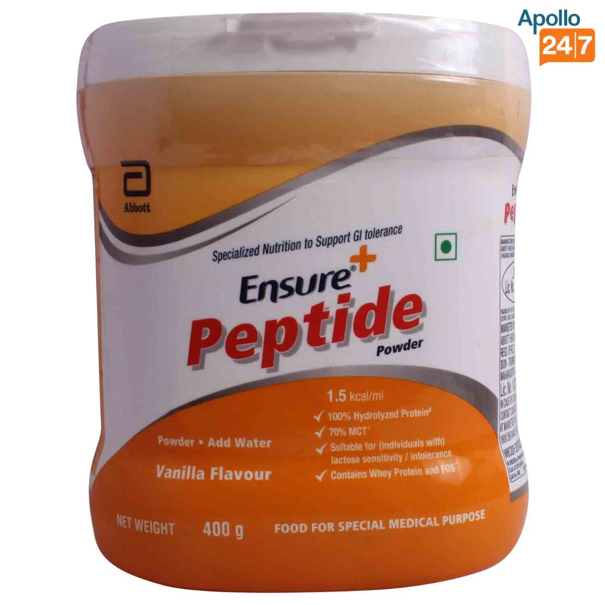 Ensure Plus Peptide Vanilla Flavour Powder, 400 gm - Nutrition to ...