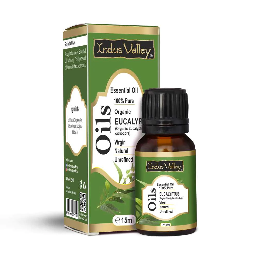 Indus Valley 100% Pure Eucalyptus Essential Oil, 15 ml | Uses, Benefits ...