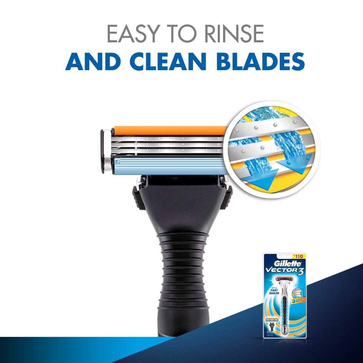 Gillette Vector 3 Razor, 1 Count Price, Uses, Side Effects, Composition ...