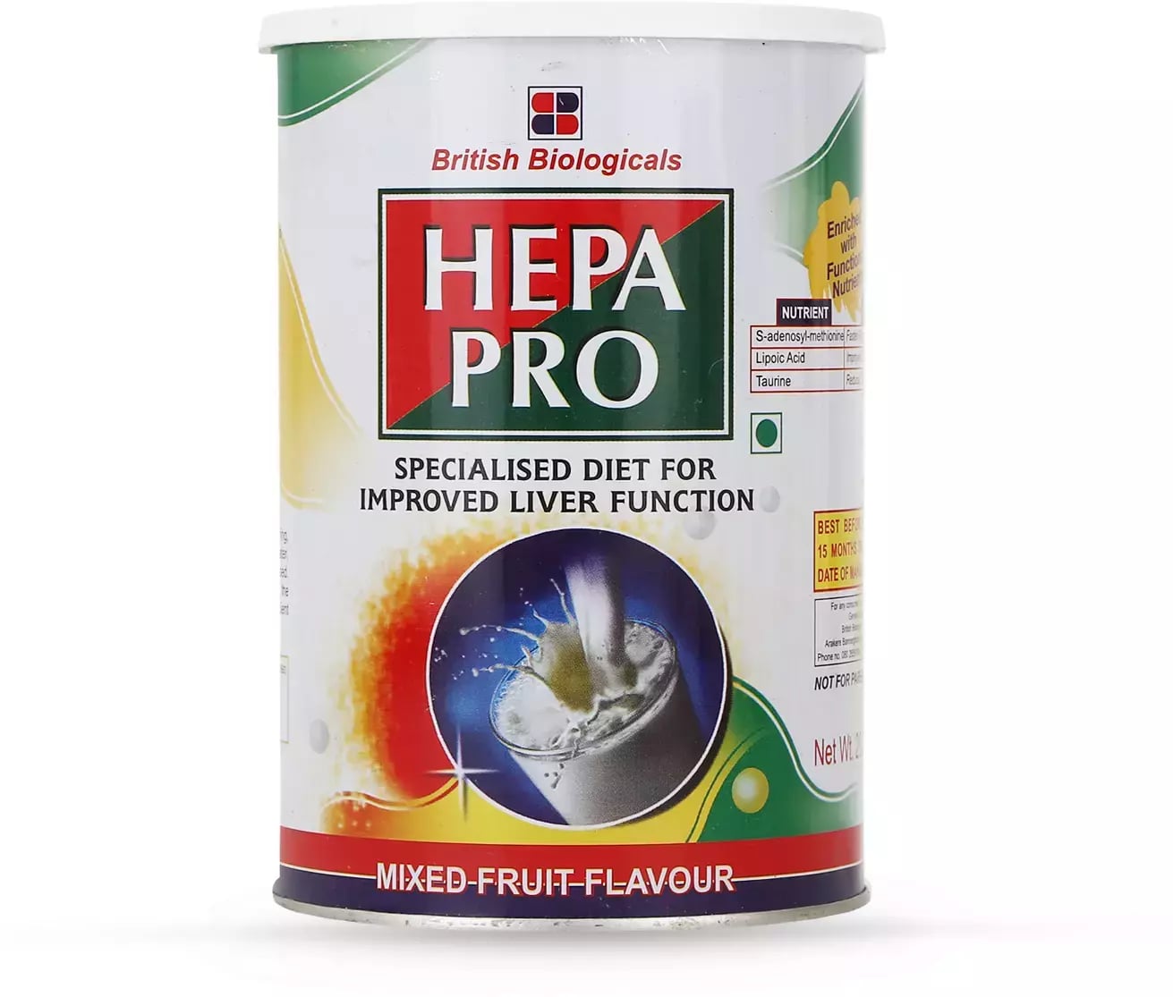 Hepa Pro Mixed Fruit Flavoured Powder, 200 gm Tin Price, Uses, Side ...