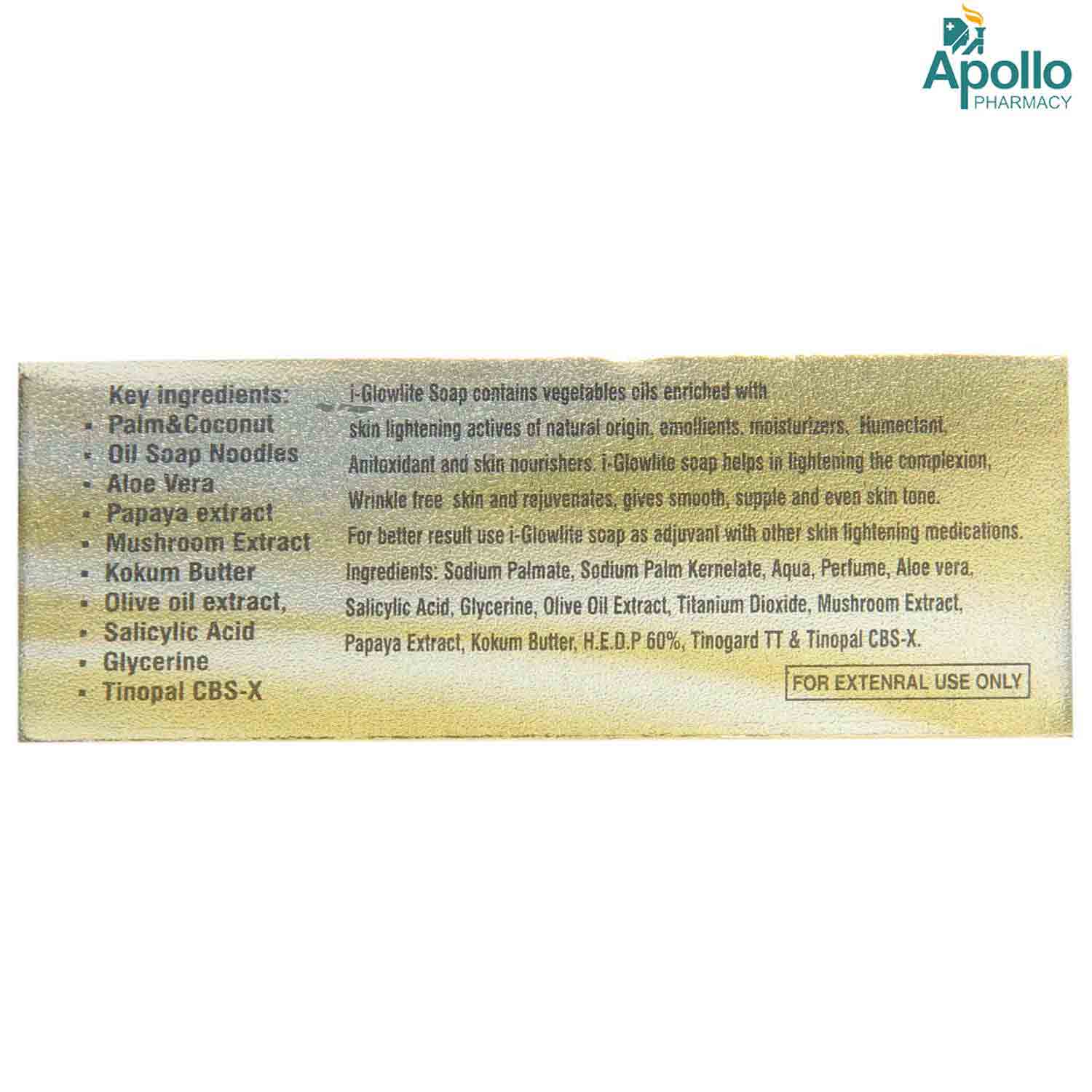 I-Glow Lite Soap 75 gm Price, Uses, Side Effects, Composition - Apollo ...