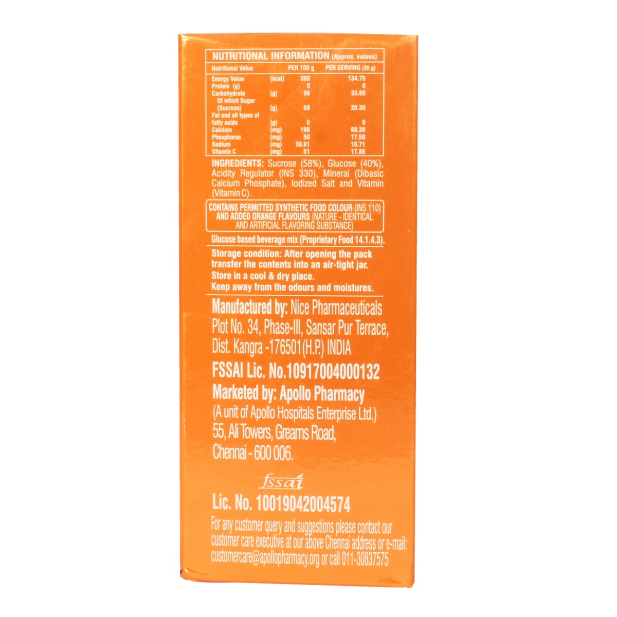 Apollo Life Glucose-D Instant Energy Orange Flavour Drink, 500 gm Price ...