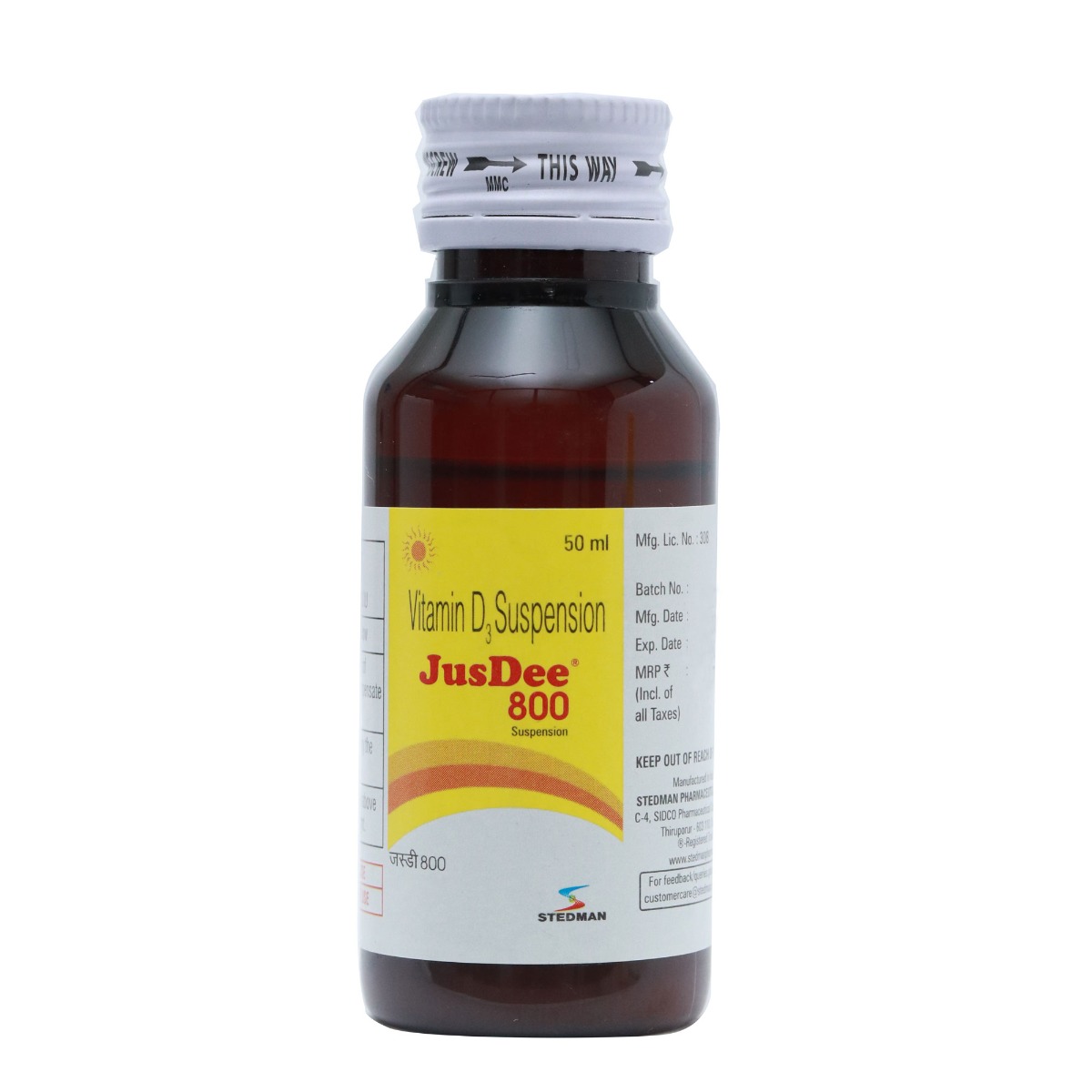 Jusdee 800IU Suspension 50 ml Price, Uses, Side Effects, Composition ...