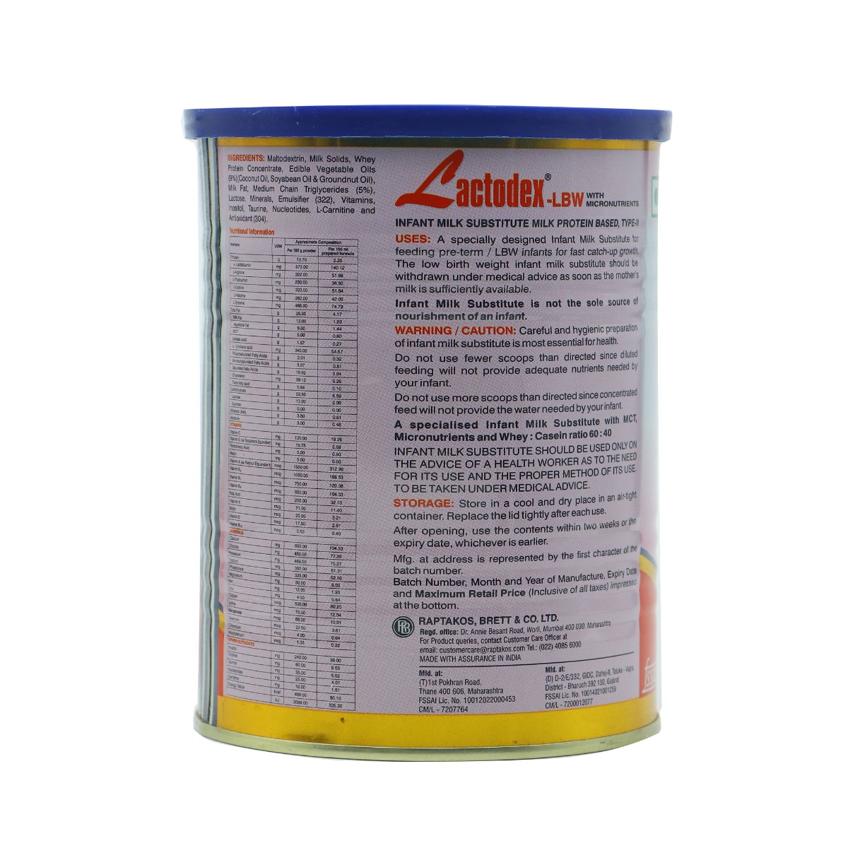 Lactodex-LBW Infant Formula, 400 gm Tin Price, Uses, Side Effects ...
