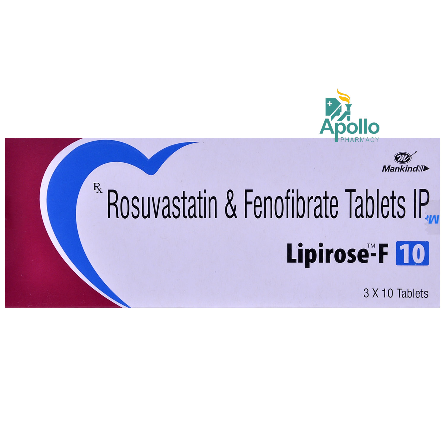Lipirose-F 10 Tablet 10's Price, Uses, Side Effects, Composition ...