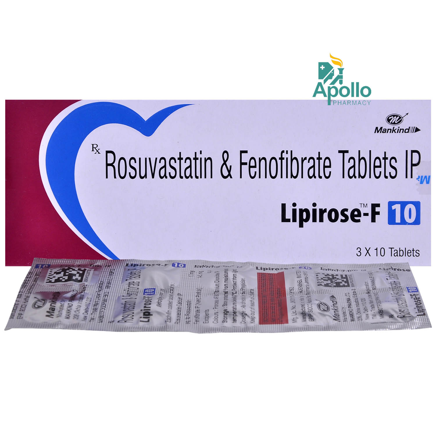 Lipirose-F 10 Tablet 10's Price, Uses, Side Effects, Composition ...