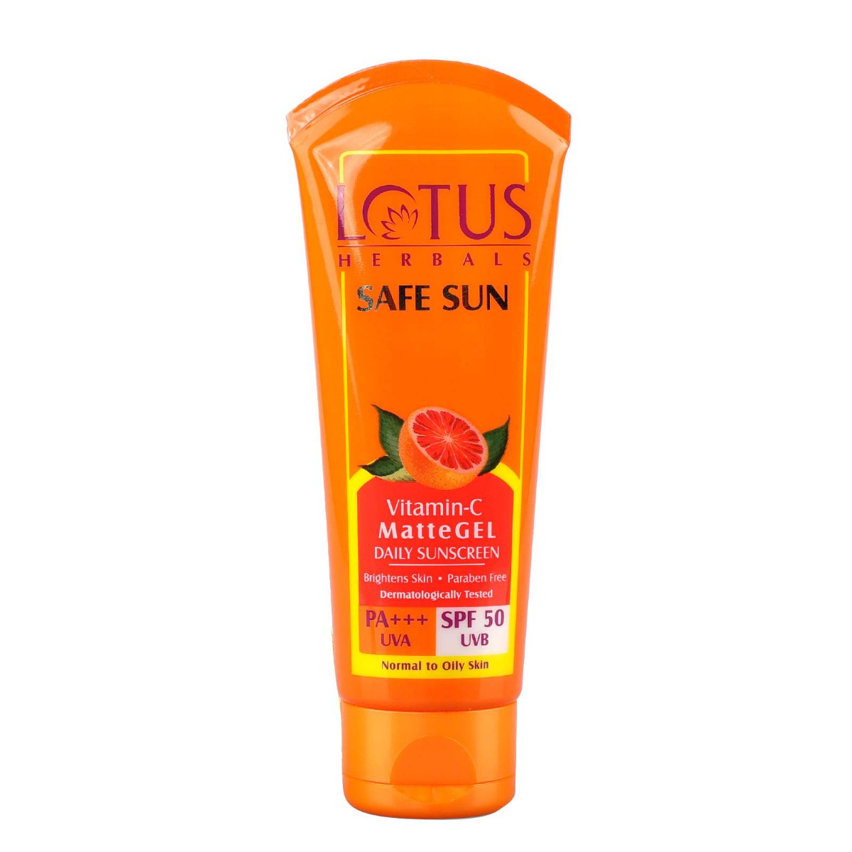 Lotus Herbals Safe Sun Vitamin-C Matte Gel SPF 50 PA+++ Sunscreen, 75 ...