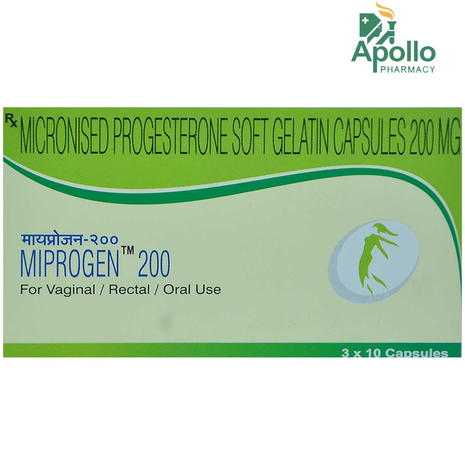 Miprogen 200 Capsule | Uses, Side Effects, Price | Apollo Pharmacy