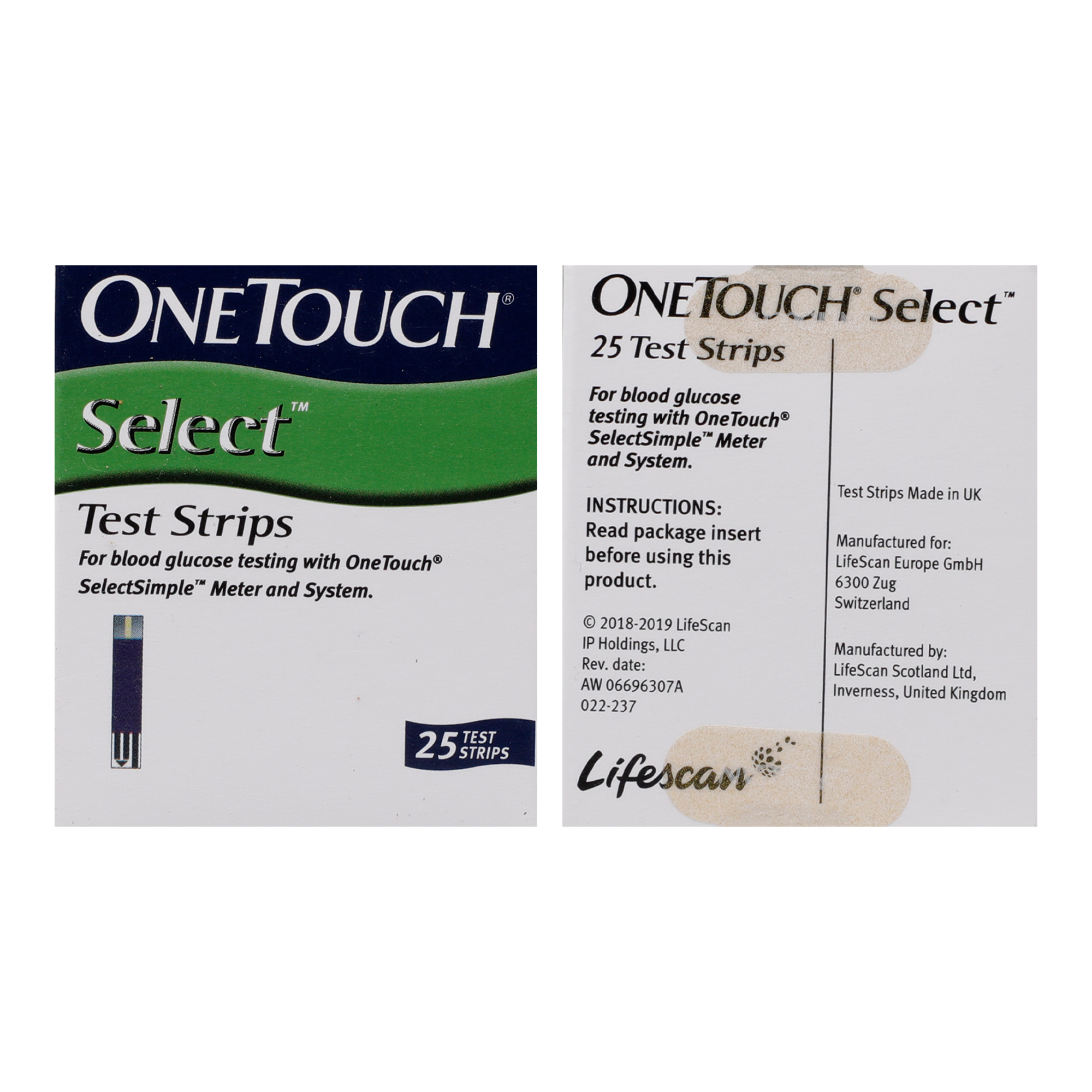 OneTouch Select Test Strips, 25 Count Price, Uses, Side Effects ...