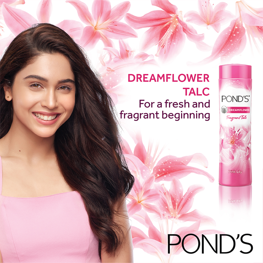 Ponds Dreamflower Fragrant Pink Lily Talc Powder, 400 gm Price, Uses ...