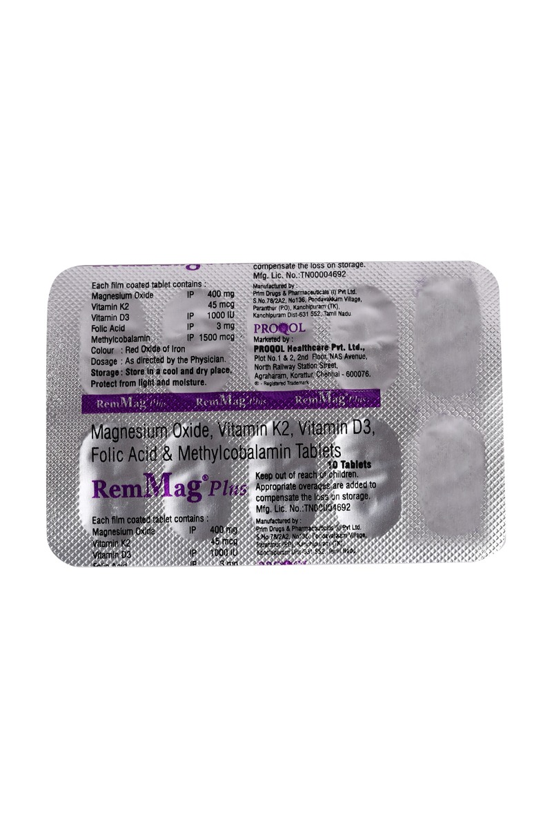 Remmag Plus Tablet 10'S Price, Uses, Side Effects, Composition - Apollo ...