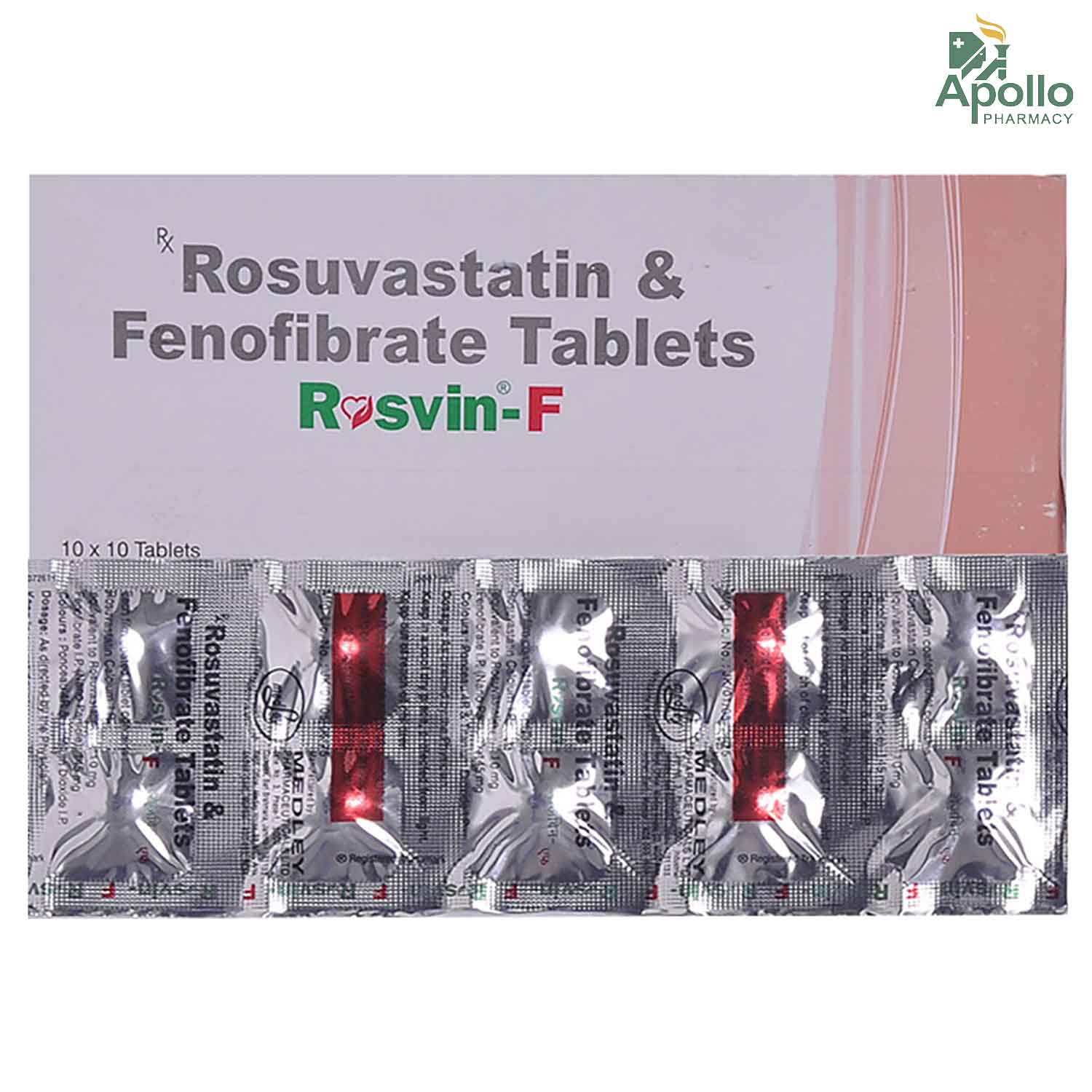 Rosvin F Tablet 10's Price, Uses, Side Effects, Composition - Apollo ...
