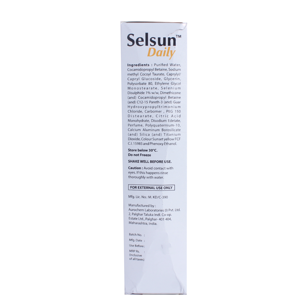 Selsun Daily Shampoo for Dry Scalp, 120 ml Price, Uses, Side Effects ...