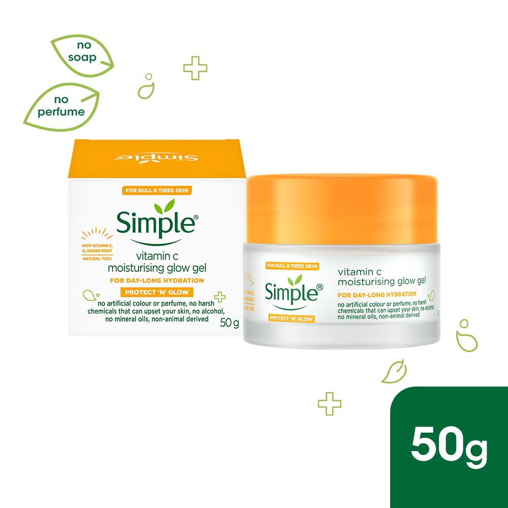 Buy Simple Protect N Glow Vitamin C Moisturising Glow Gel 50 gm | 19 ...