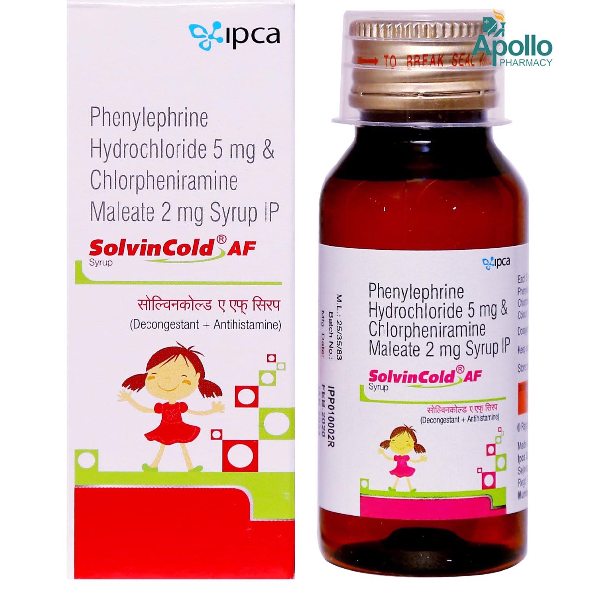 Solvin Cold AF Syrup 60 ml Price, Uses, Side Effects, Composition - Apollo Pharmacy