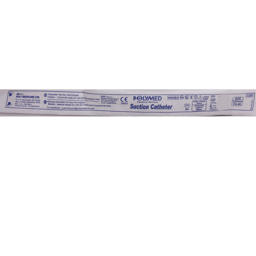 Polymed Suction Catheter 8g Price, Uses, Side Effects, Composition ...
