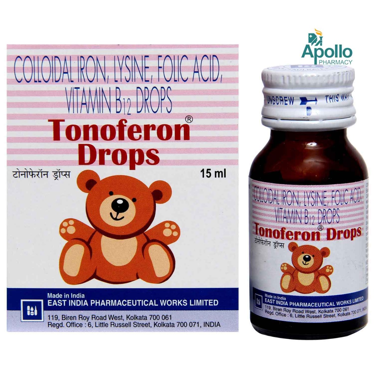 Tonoferon Drops 15 ml Price, Uses, Side Effects, Composition - Apollo ...